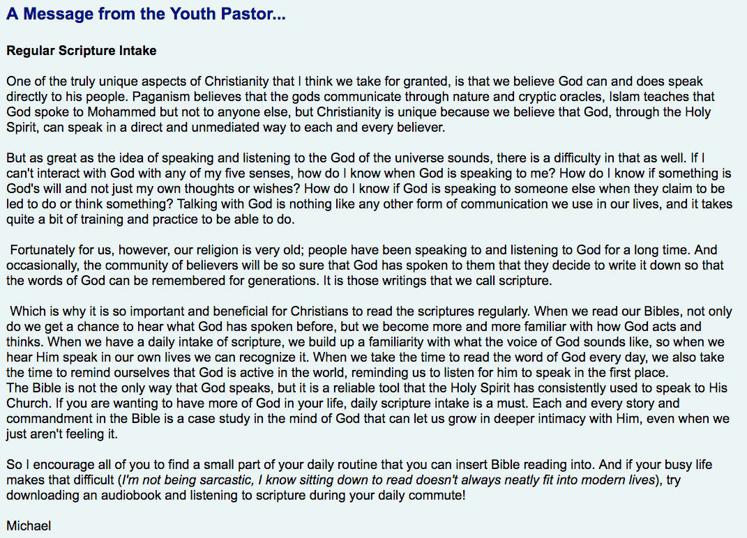 Pastor’s Message | Lawrenceburg United Methodist Church